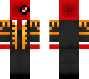 redstone skin gold version | Minecraft Skin