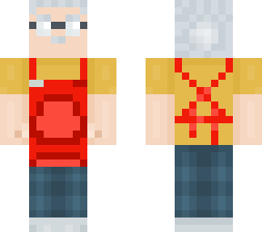 Sakamoto Red Apron | Minecraft Skin