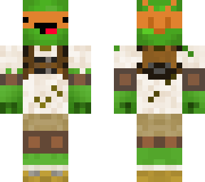 Michelangelo tmnt (Maze runner fit) | Minecraft Skin