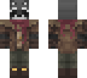 Adventurer Raccoon | Minecraft Skin