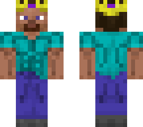 steve with crown | Minecraft Skins
