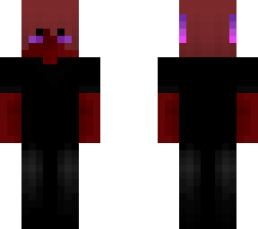 Casual Red Boy - Purple Faded Ram Horns | Minecraft Skin