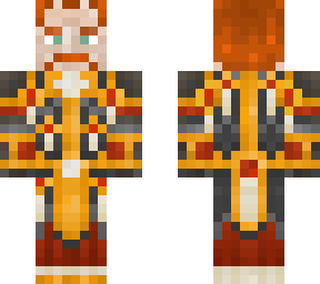 Balding Redhead in WoW Paladin Judgment Gear | Minecraft Skin