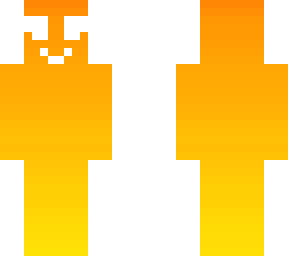Yellow-Orange Gradiant Blob (happy) | Minecraft Skin