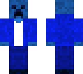 Blue creeper | Minecraft Skin