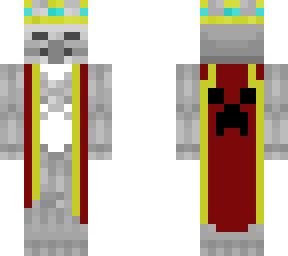 Skeleton Villager King | Minecraft Skin