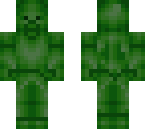 Weird Dark Green Steve | Minecraft Skin