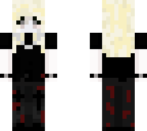 me female blonde goth | Minecraft Skin