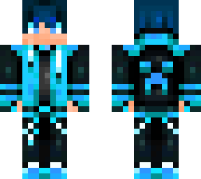 blue gamer | Minecraft Skin