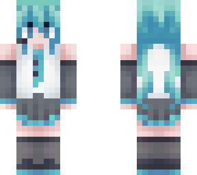 Hatsune Miku - Vocaloid | Minecraft Skin