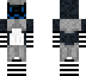 Blue Femboy Protogen | Minecraft Skin