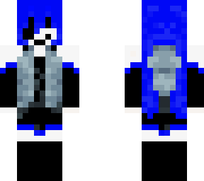 Hatsune Miku deep blue | Minecraft Skin