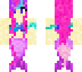 Pink Mermaid | Minecraft Skin