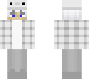 cool axolotl skin that is grey/white | Minecraft Skin