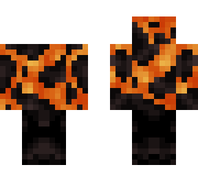 Outfit Template - Lava Jacket (Hoodie Off) | Minecraft Skin