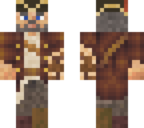 Peg Leg Pirate Captain | Minecraft Skin