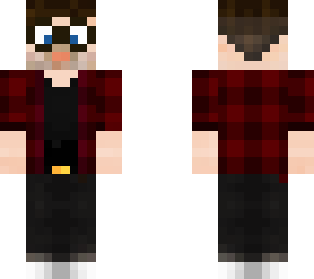 Checked Shirt, Stubble, Glasses Guy | Minecraft Skin