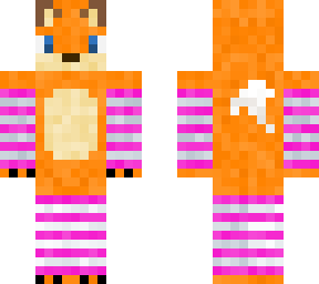 thigh high fox (pink) | Minecraft Skin
