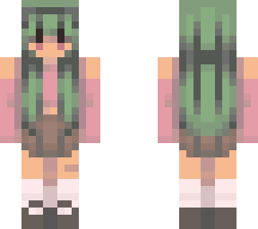 . strawberry matcha . | Minecraft Skin