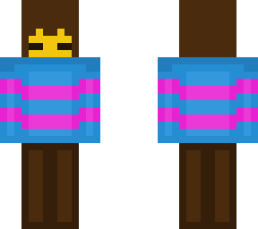 bad hair frisk | Minecraft Skin