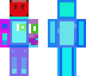 Epic Custom Minecraft Skin with Pakistani Flag, Red Chest, Purple Arms ...