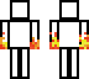 Firey Mr. Cube | Minecraft Skin