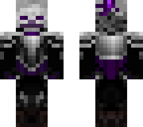Purple skeleton knight | Minecraft Skin