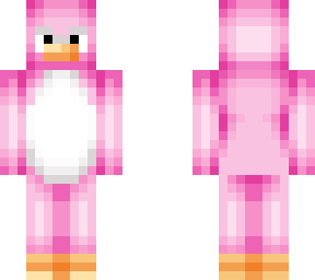 Pink penguin club penguin | Minecraft Skin