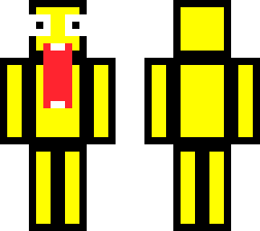 surprised yellow guy | Minecraft Skin