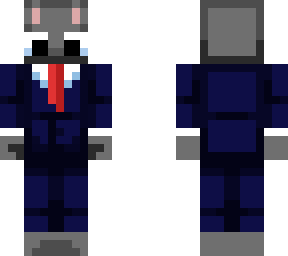 Cat in suit | hive styled | Minecraft Skin