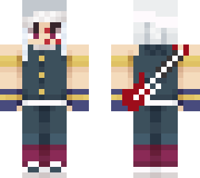 Tengen Uzui with brian May's Guitar | Minecraft Skin