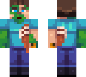 Beckbrojack holding a cookie on his left hand | Minecraft Skin
