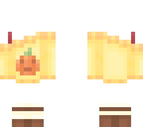 Fall Pumpkin Sweater Outfit Base | Minecraft Skin
