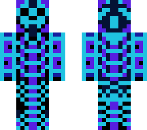 Blue skeleton | Minecraft Skin