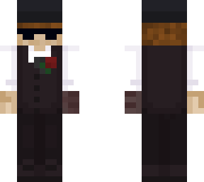 Top hat with sunglasses (fixed) | Minecraft Skin