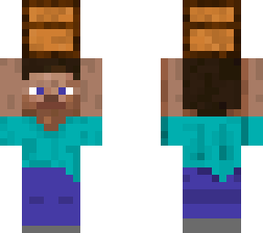 Steve Holding Chest | Minecraft Skin