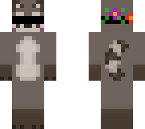 blindfolded raccon?.? | Minecraft Skin