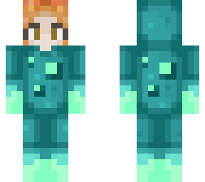 glowing squid girl | Minecraft Skin