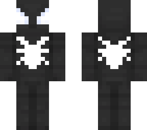 Spider-Man Symbiote Black Suit | Minecraft Skin