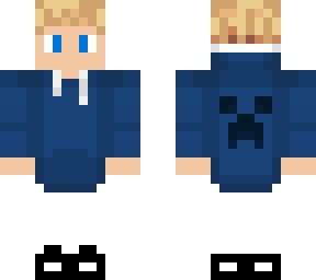 Blonde Boy Charge Creeper Edition | Minecraft Skin