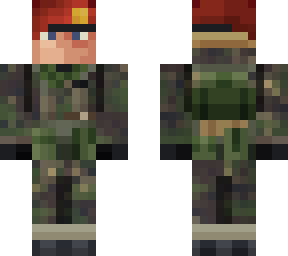 British Soldier (Falklands War) | Red Beret | Minecraft Skin