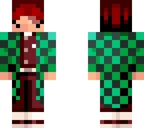 demon slayer tanjiro | Minecraft Skins