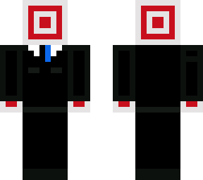 Target Block in a Suit | Minecraft Skin