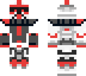 Shock Trooper Arc trooper Clone | Minecraft Skin