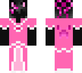 Huy EnderYT Cat Girl Short Hair Without Eyes (Sofia the First Pink Princess Legacy) | Minecraft Skin