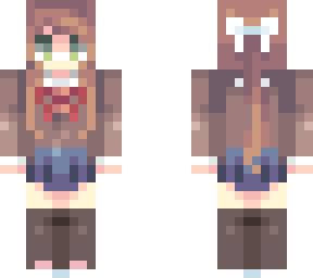 Monika DDLC (v3) | Minecraft Skin