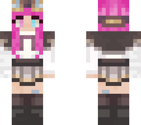 Steampunk Explorer girl (better) | Minecraft Skin
