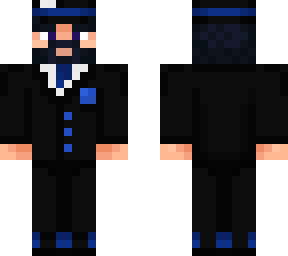 Josuke Part 8 (Mafia, Black-Fit, Hat, Beard) | Minecraft Skin