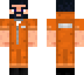 Josuke Part 8 (Prisoner, Beard) | Minecraft Skin