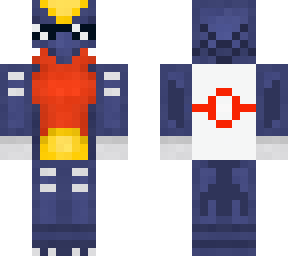 Garchomp with cape | Minecraft Skin